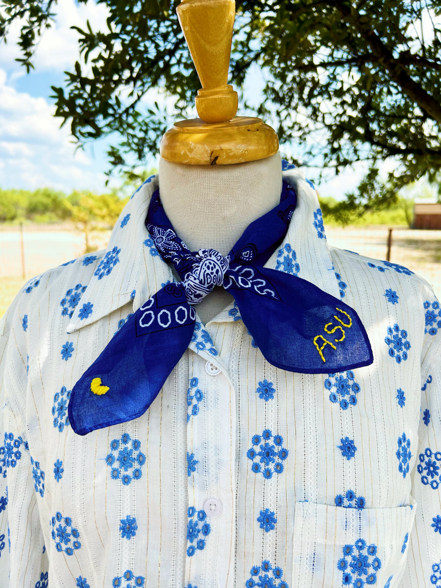 Embroidered Angelo State Bandana – Pradera - purveyors of the west