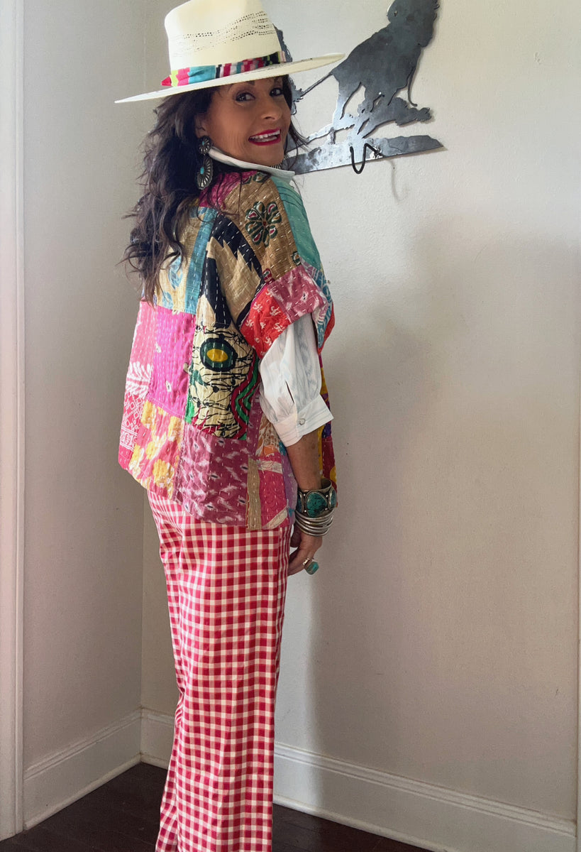 Kantha Short Sleeve Jacket – Pradera - purveyors of the west